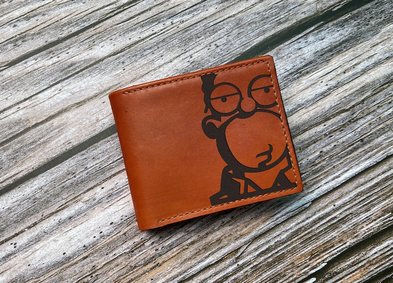 Animated Comedy Characters Wallet Simpson Leather Wallet - Etsy