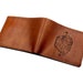 Lion Leather Men's Wallet, Custom Engrave Gift for Him, Geometrical ...