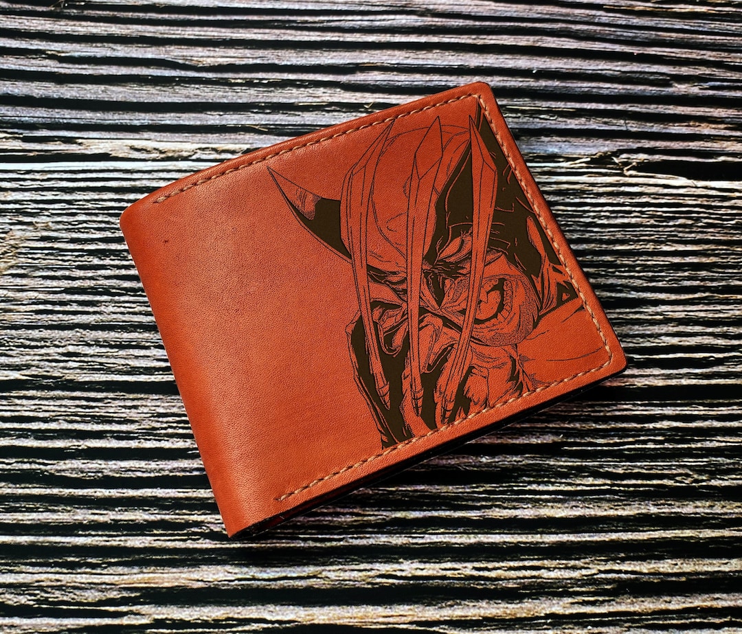 Wolverine Leather Wallet: X-men Superheroes Gift - Etsy