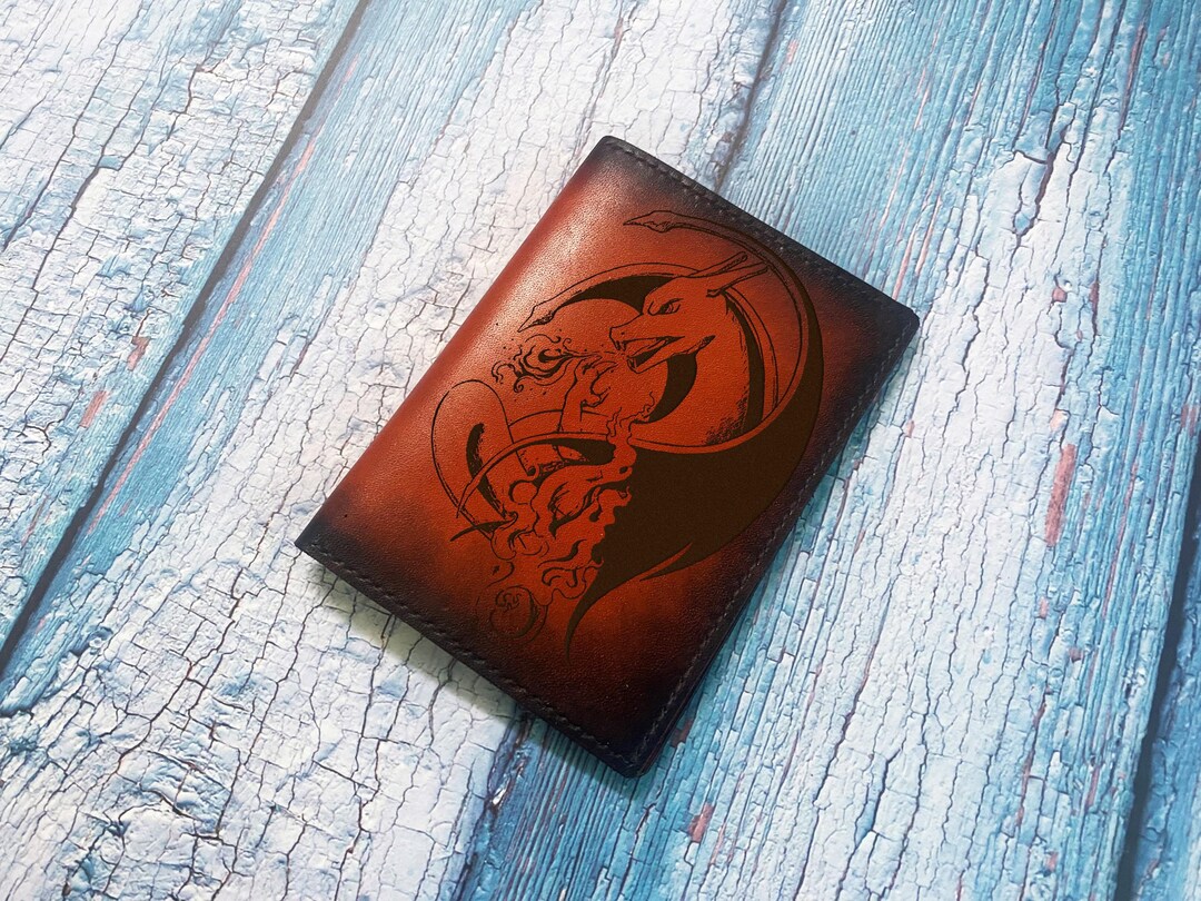 Charizard Leather Wallet, Personalized Pokemon Leather Wallet ...