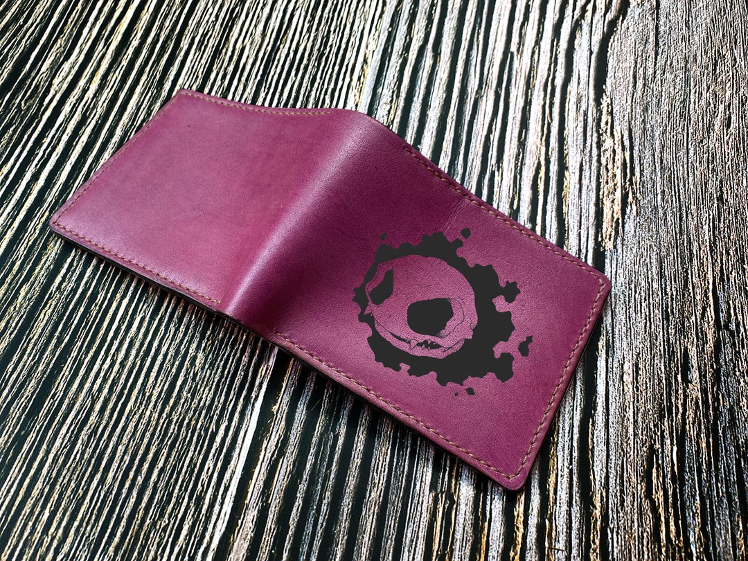 Personalized Leather Men's Wallet, Pokemon Leather Gift Ideas, Gastly ...