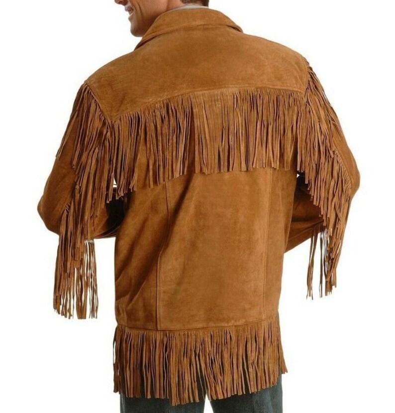 Men Traditional Western Cowboy Leather Jacket Coat With - Etsy