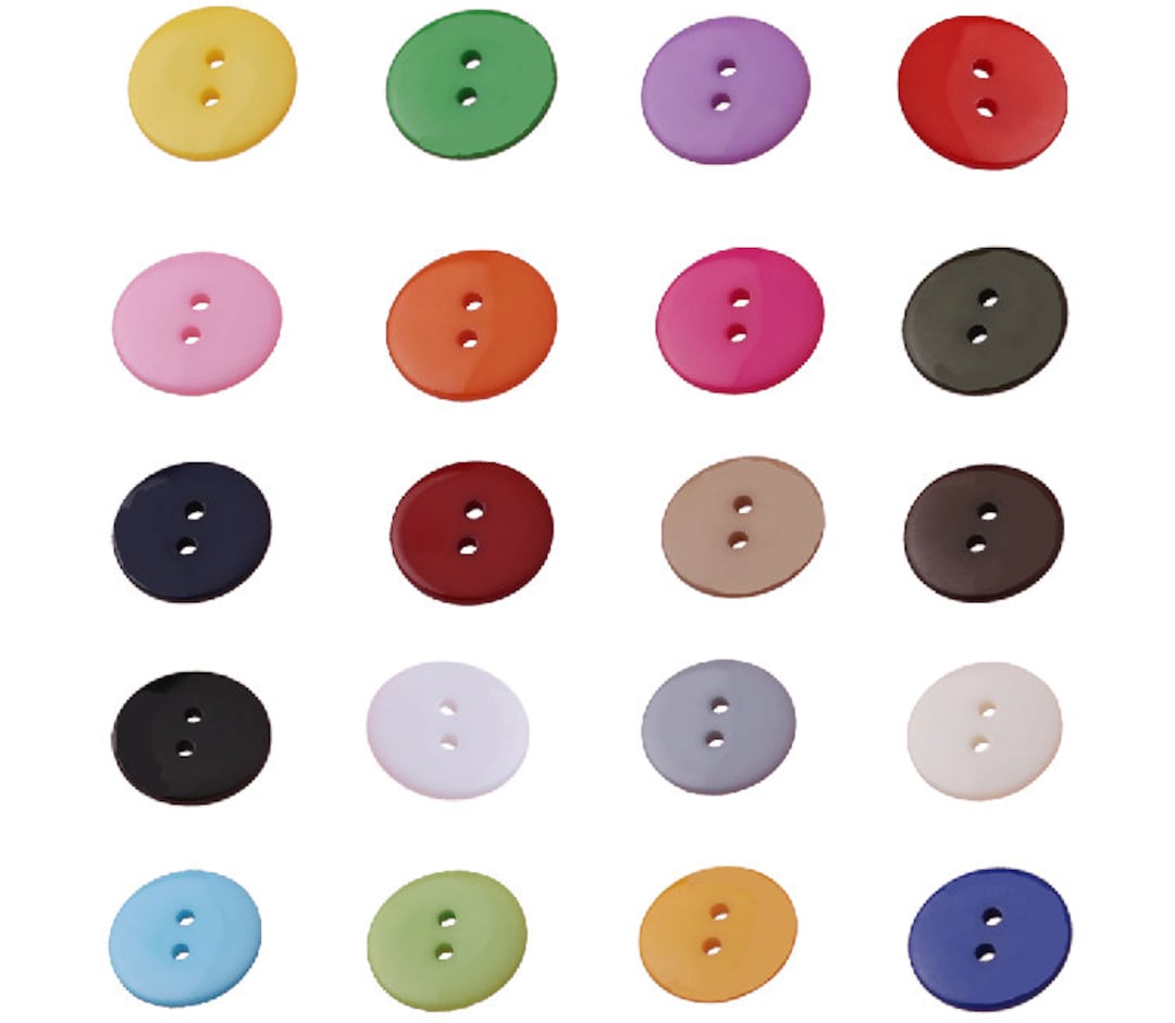 Colorful Buttons - Sewing Buttons - Round Buttons Two Holes - Colored ...