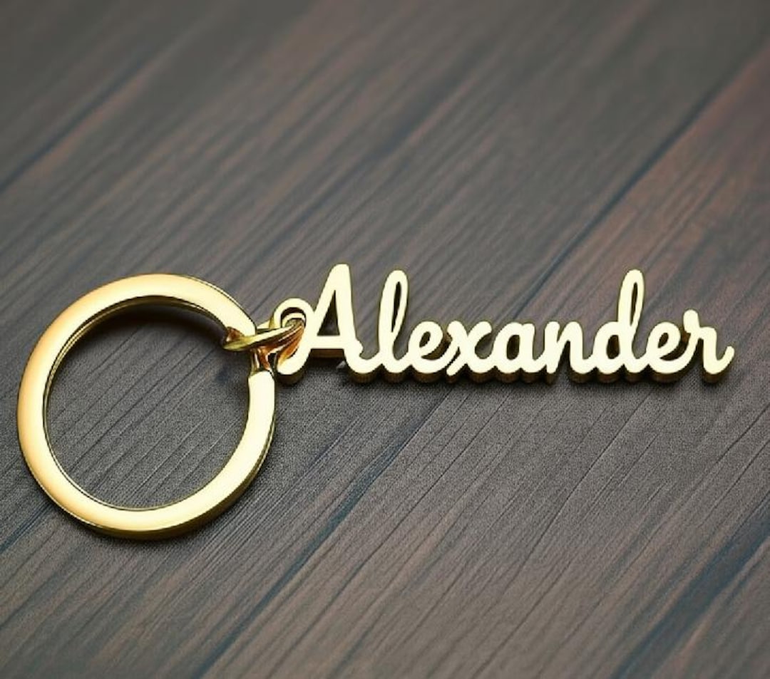 Personalized Name Keychain, Custom Keyring, Your Name Keychain ...