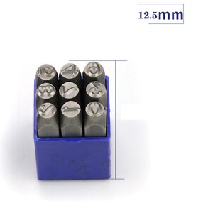 Metal Number Stamp Set - Metal Stamping and Jewelry Tool - Metal Stamp ...