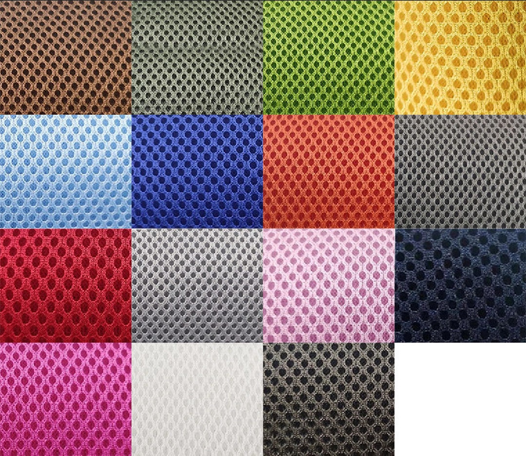 3 Layer Mesh Fabric, Solid Color 3D Mesh Fabric, Fabric by the Meter ...
