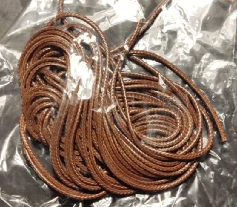 Waxed Cord - 1mm 1.5mm 2mm 2.5mm 3mm - 5 Meter - Bolo Braided ...
