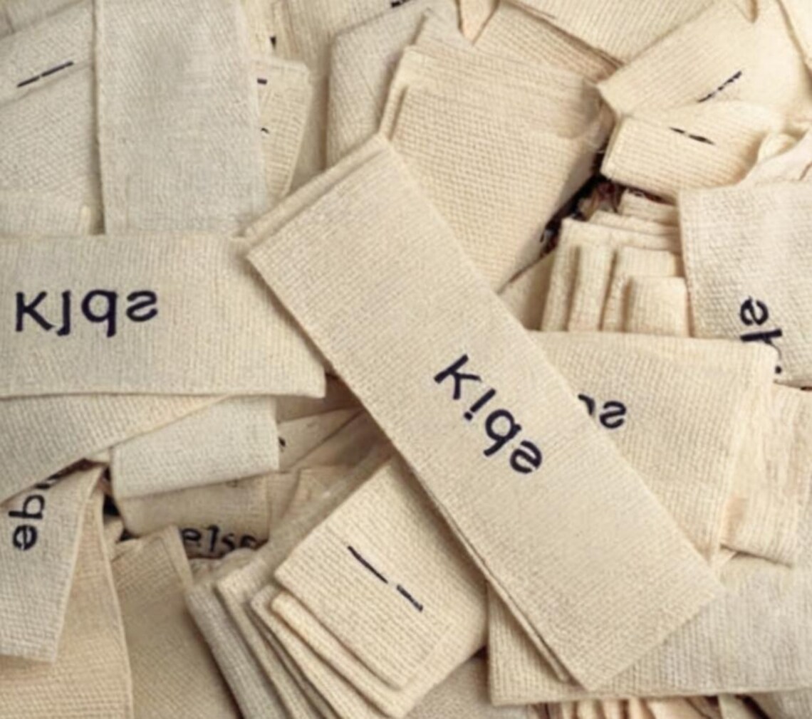 2000 Custom Clothing Labels - Cotton Fabric Sew in Sew on Labels ...
