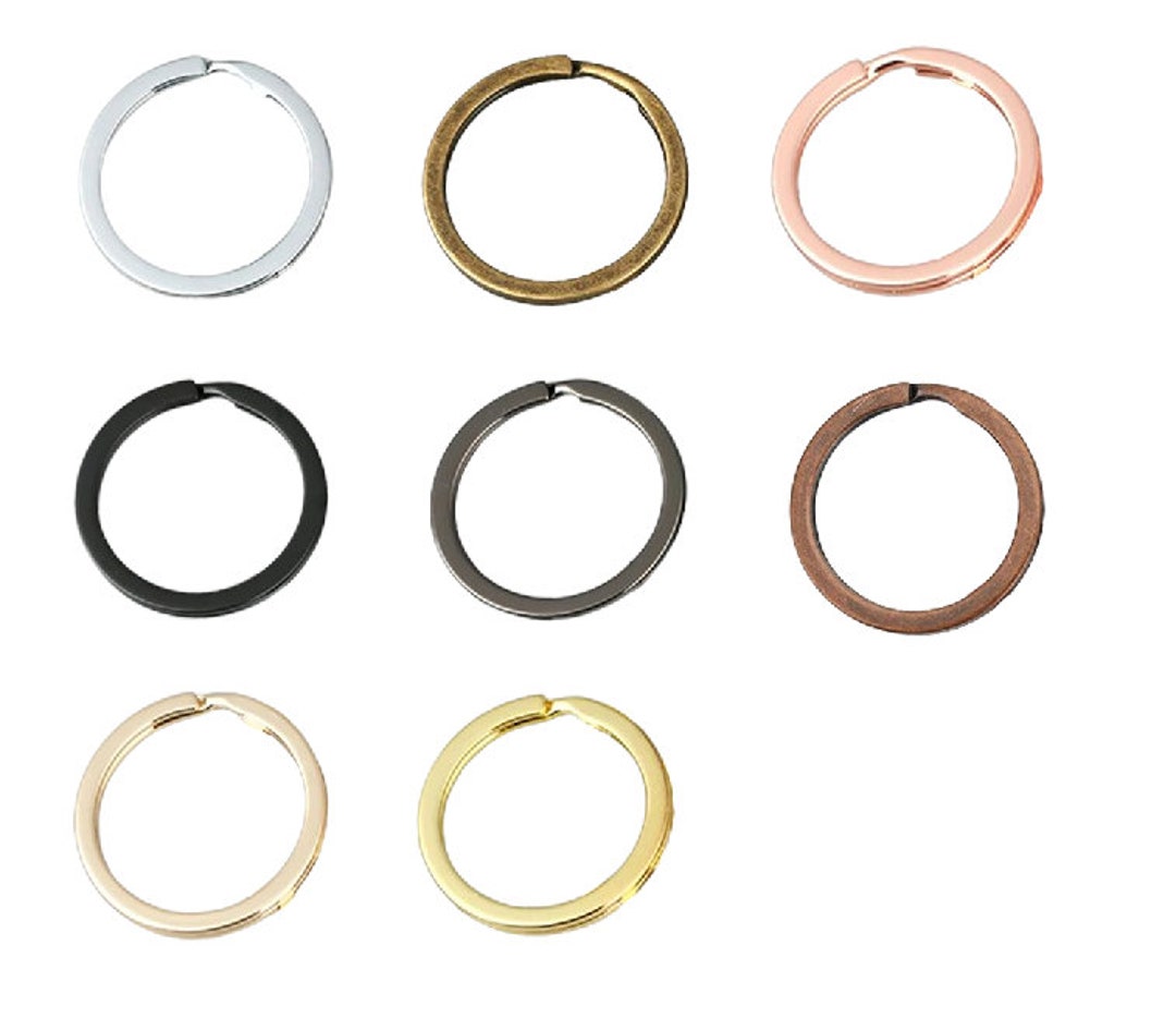 Split Key Ring - Gold Silver Rose Gold Black Copper Bronze - Keychain ...