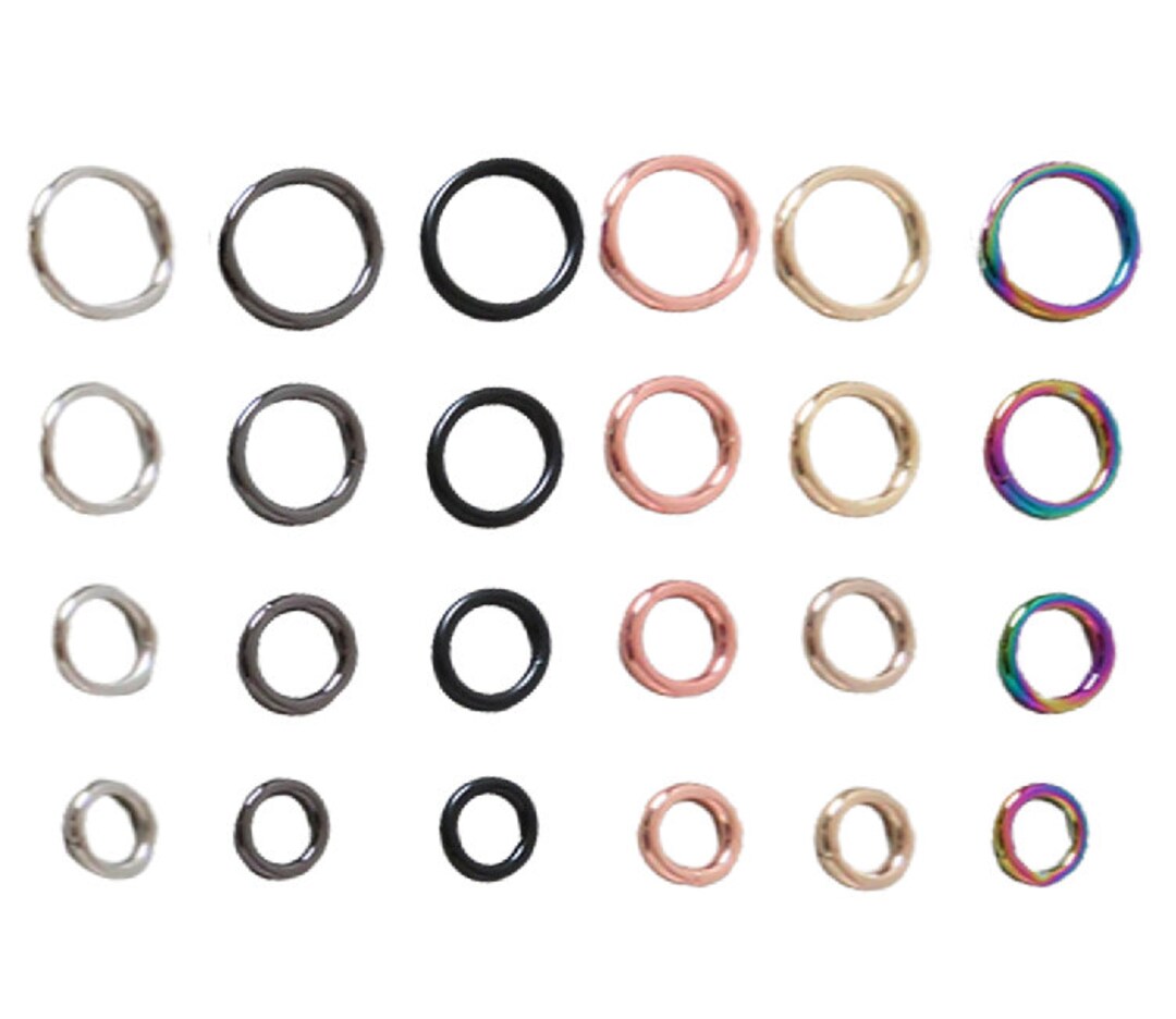 Metal O-rings - Welded Metal Loops – Round Formed Rings – Gold Silver ...