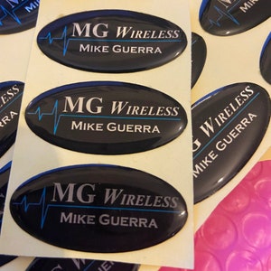 100 Custom Round Epoxy Stickers, Domed Stickers, Personalized Epoxy ...