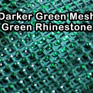 Rhinestone Mesh Fabric, Solid Color Mesh Fabric, Fabric by the Meter by ...