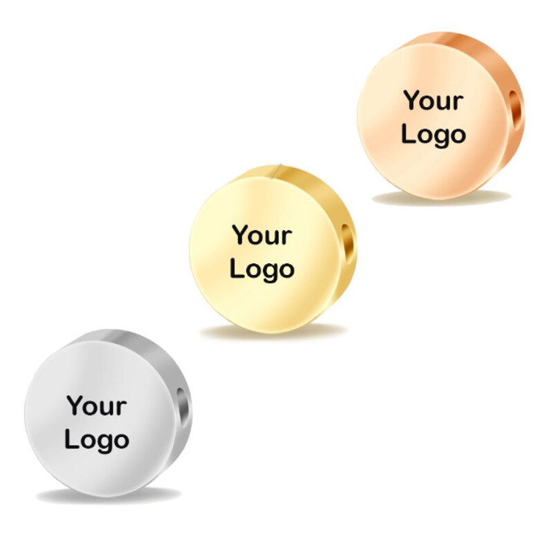50 Custom Engraved Spacer Beads Personalized Beads - Etsy