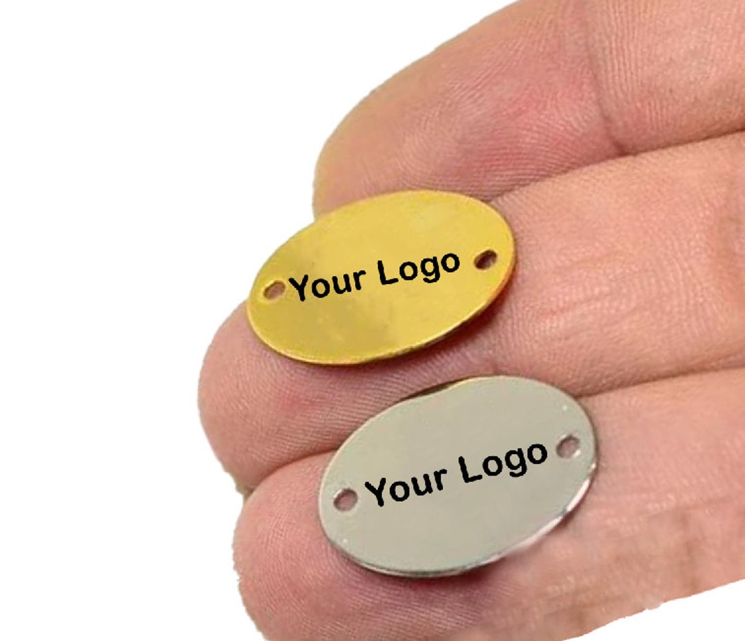 Custom Clothing Metal Tag, Personalized Laser Engraved Tag With Logo ...