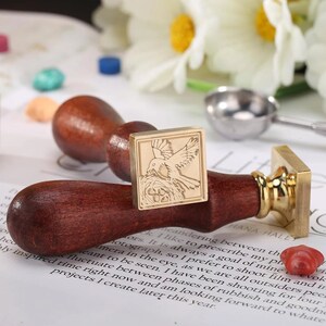 Custom Wax Seal Stamp -personalized Square Wax Seal - Business Logo ...