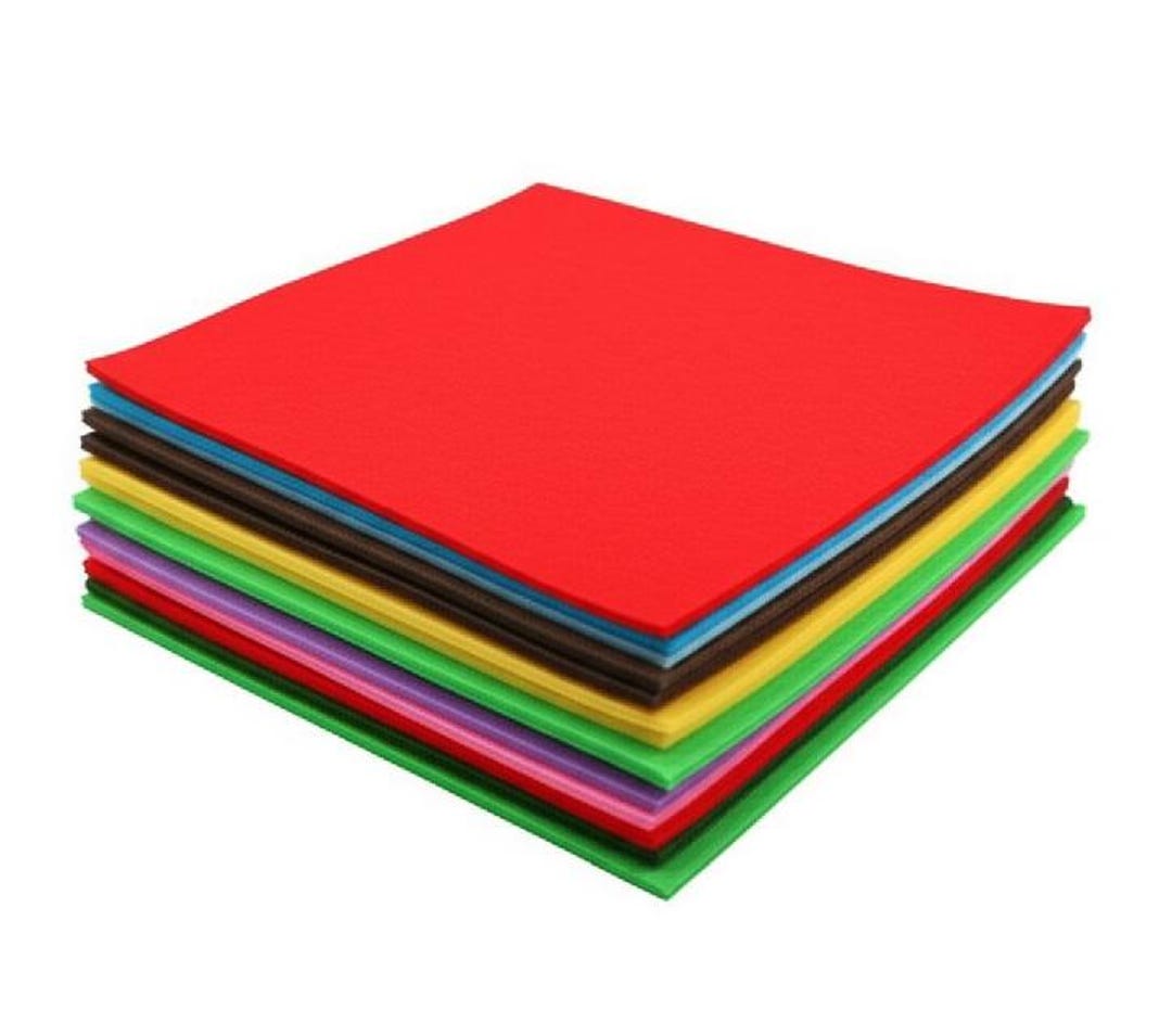 40 Pcs Wool Felt Sheets - Square Felt Supplier, Felt Shop - Thick Felt ...