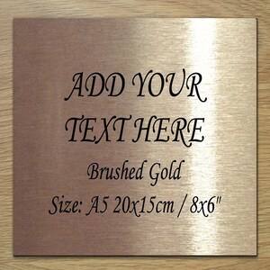 Custom Gold Sign - Personalized Gold Door Sign - Custom Made Signs for ...
