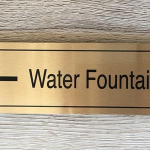 Custom Gold Sign - Personalized Gold Door Sign - Custom Made Signs for ...