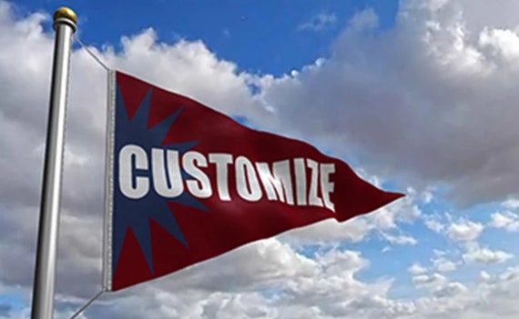 Personalized Boat Flag Custom Boat Flag Sail Boat Pennant | Etsy