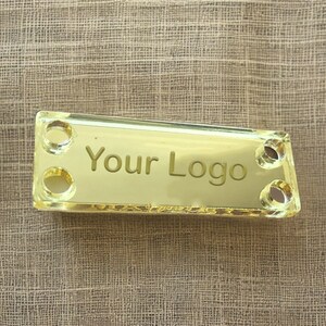 50 Custom Acrylic Tags - Personalized Sewing Labels for Knitting ...
