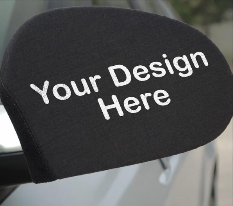 Custom Car Side Mirror Cover - Personalized Car Mirror Cover - Car Wrap ...