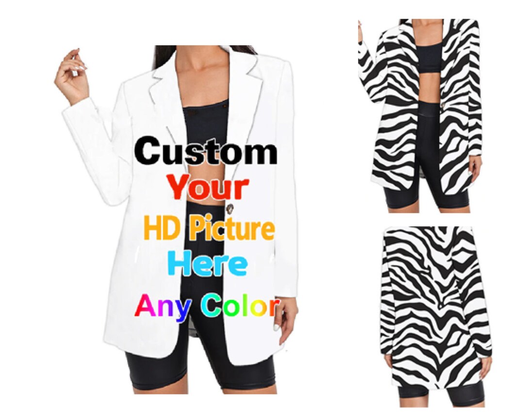 Personalized Suit for Women Custom Suit With Logo Picture Text ...