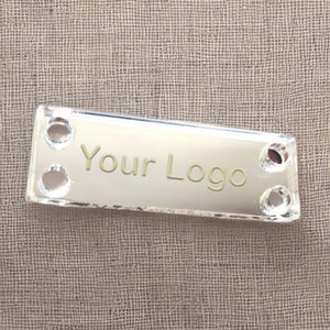 50 Custom Acrylic Tags - Personalized Sewing Labels for Knitting ...