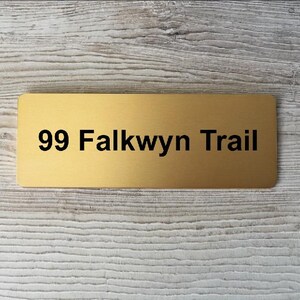 Custom Gold Sign - Personalized Gold Door Sign - Custom Made Signs for ...