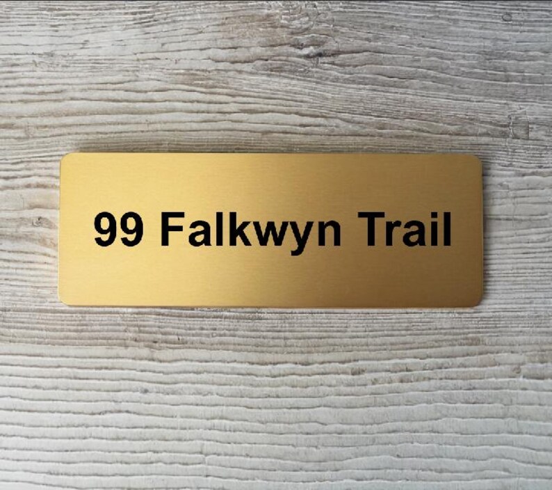 Custom Gold Sign - Personalized Gold Door Sign - Custom Made Signs for ...