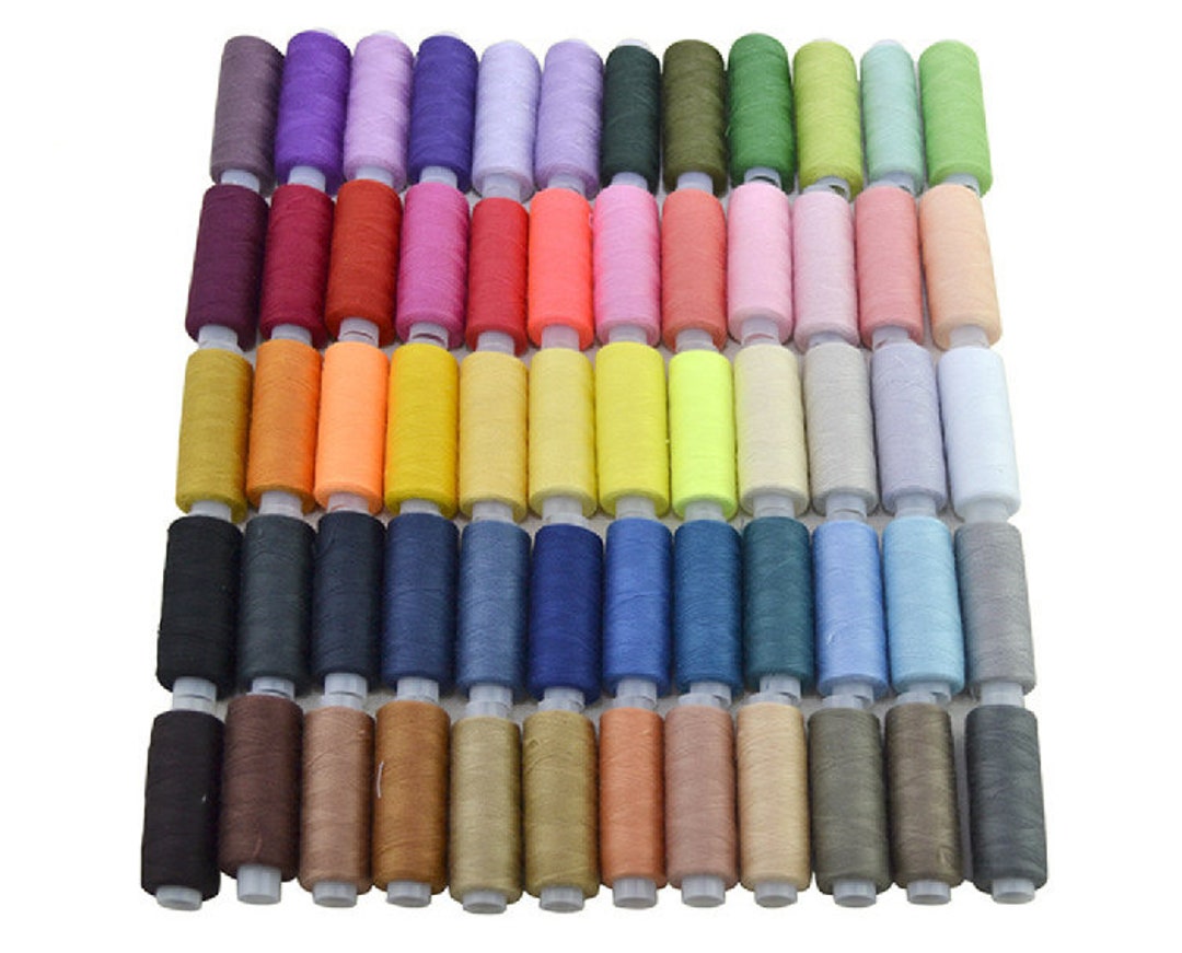 60 Pcs Sewing Thread Set - Polyester Thread - Spools for Sewing ...