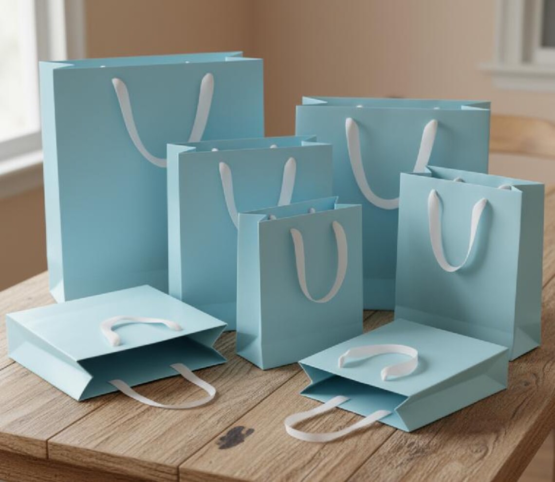 10 Pcs Custom Shopping Bags With Logo for Boutique - Personalized ...