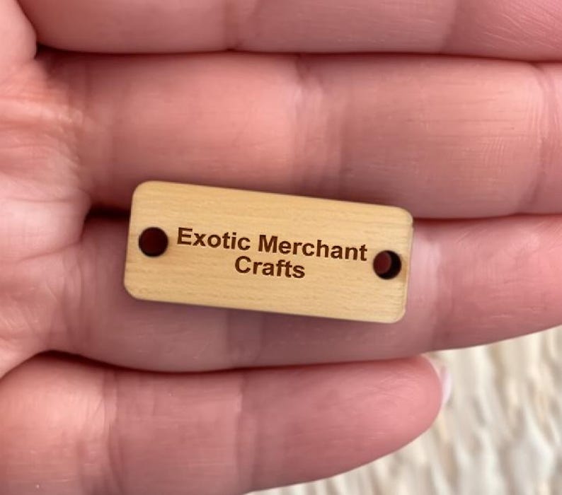 Custom Wooden Tags for Handmade Items - Personalized Wooden Labels for ...