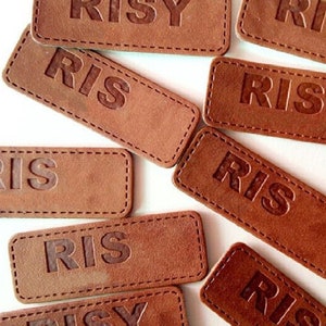 500 Custom Leather Patch Personalized Patch Leather Patch for Hats ...