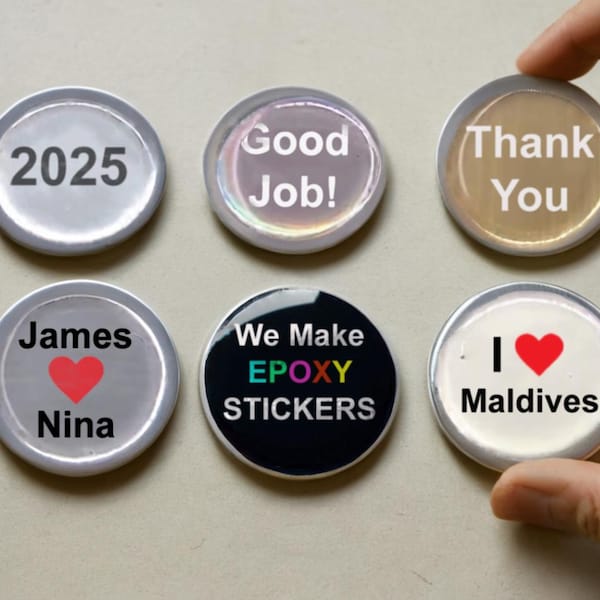 Epoxy Sticker - Etsy