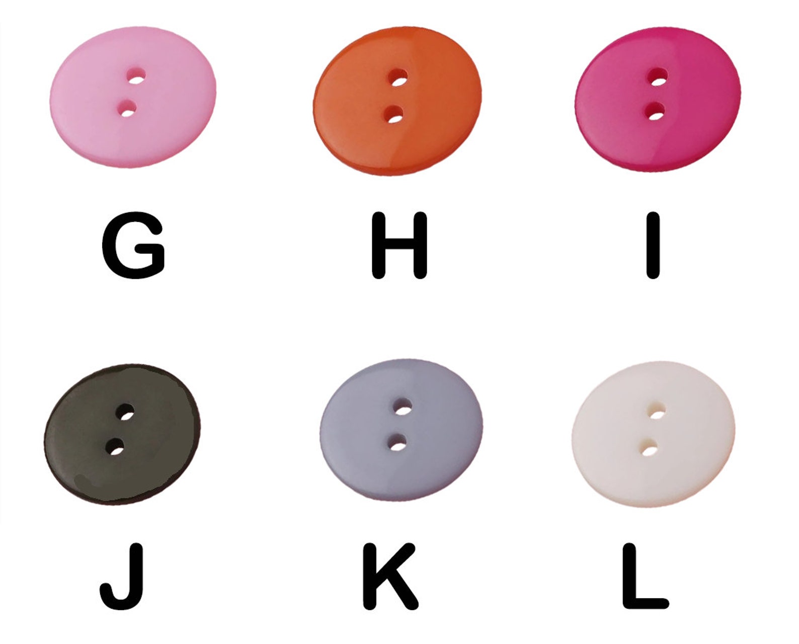 Colorful Buttons - Sewing Buttons - Round Buttons Two Holes - Colored ...