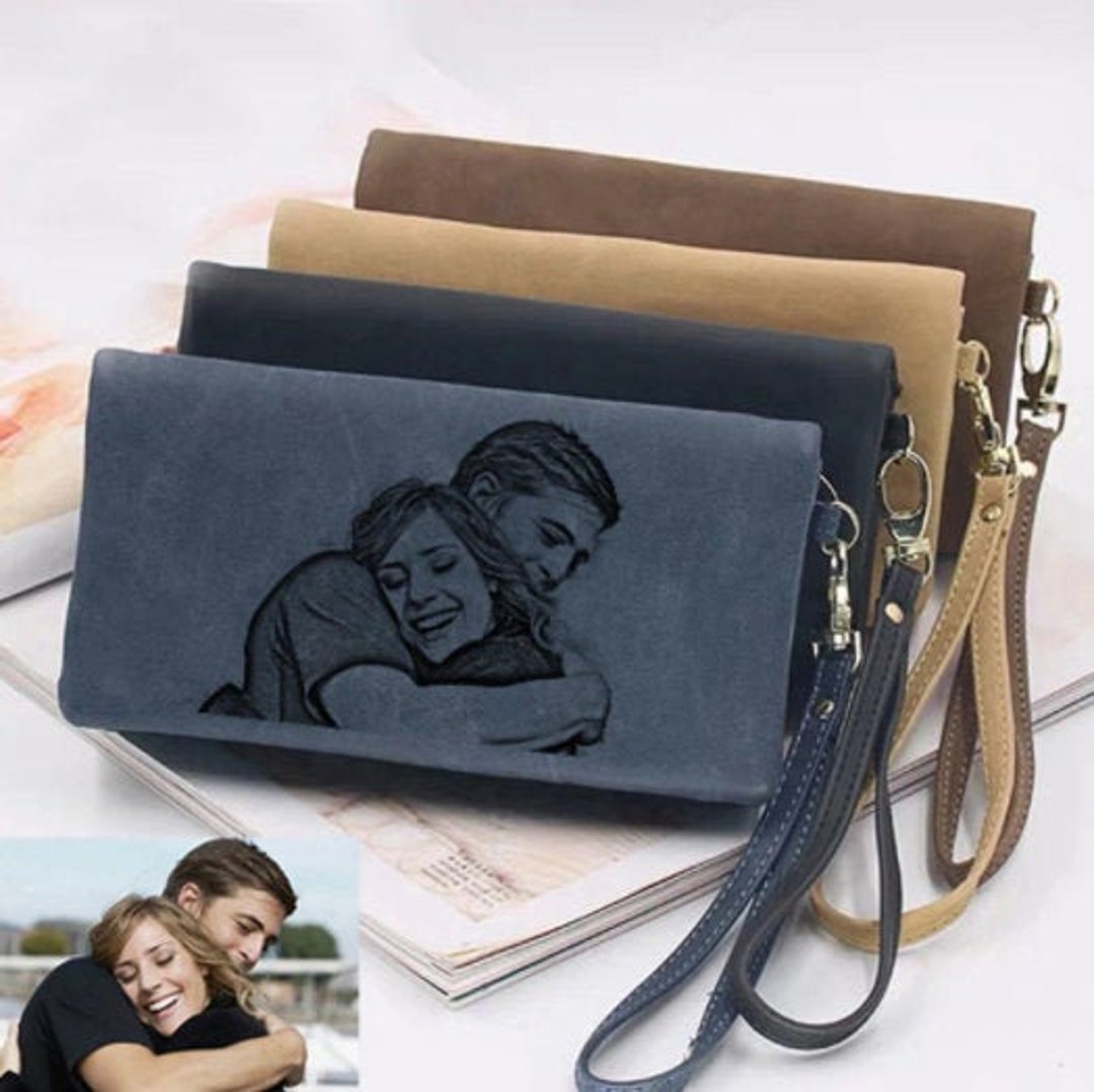 Personalized Wallet Women Custom Wallet Customized Engraved Photo ...