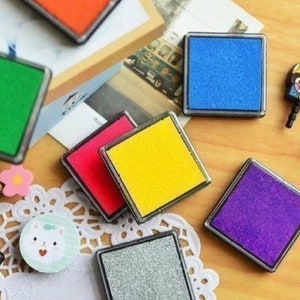 Ink Pad for Stamp, Multipurpose Ink Pad, Craft Ink Pad, Colorful Inkpad ...