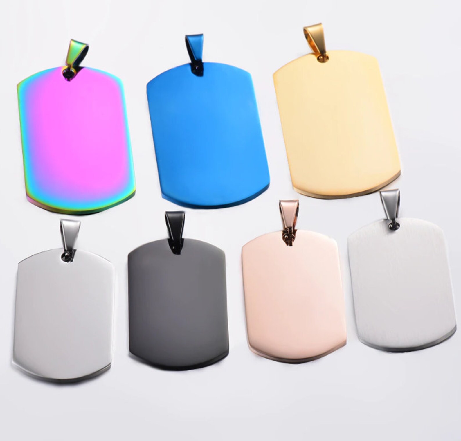 Custom Dog Tag Personalized Laser Engraved Stainless Steel - Etsy