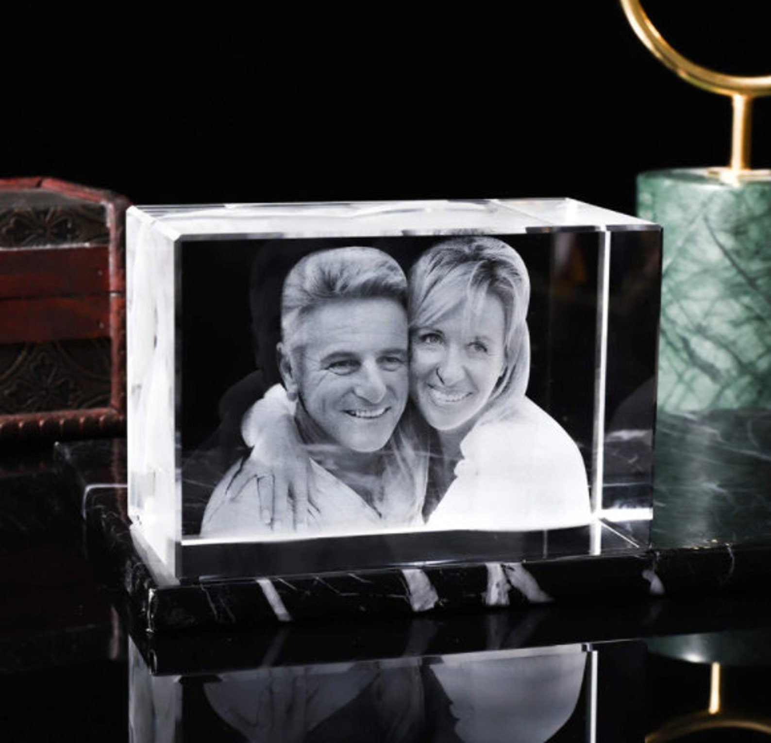 Custom Crystal Photo Cube Personalised Photo Block - Etsy