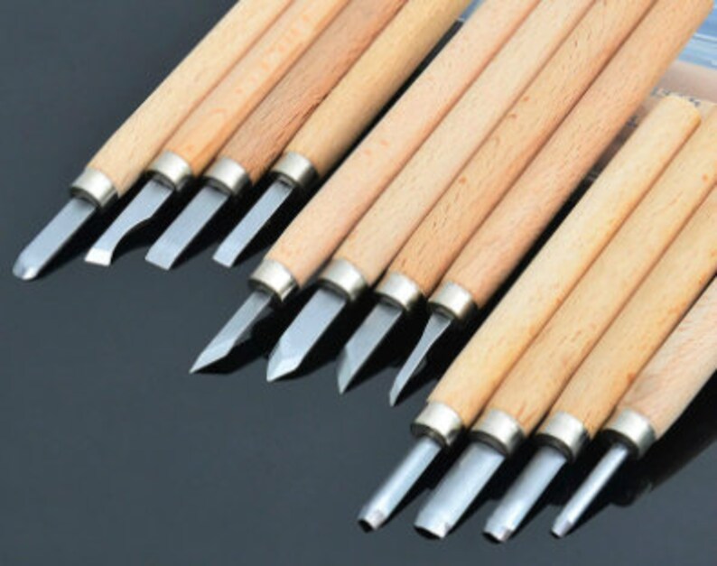 Wooden Carving Carver Hand Chisel Knife Kit Set Mini Wood | Etsy