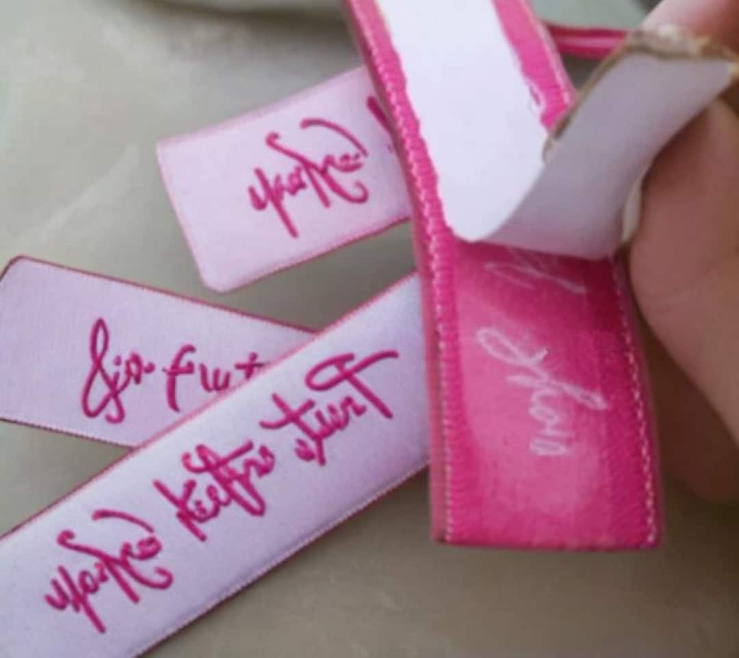 1000 Pcs Custom Self Adhesive Clothing Labels - Personalized Text Logo ...