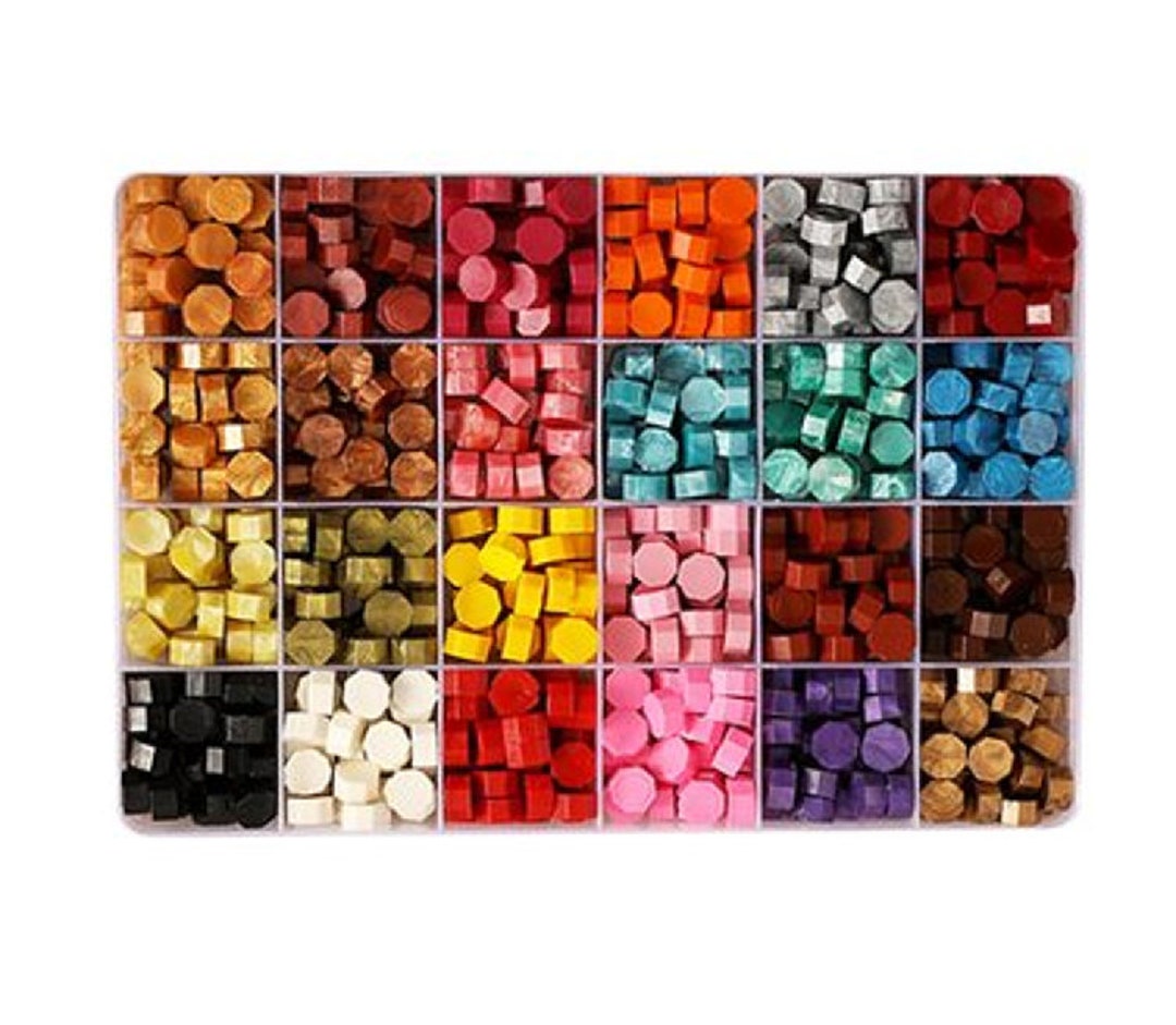 Wax Seal Melts - Wax Seal Beads Set for Stamp - Sealing Wax Beads ...
