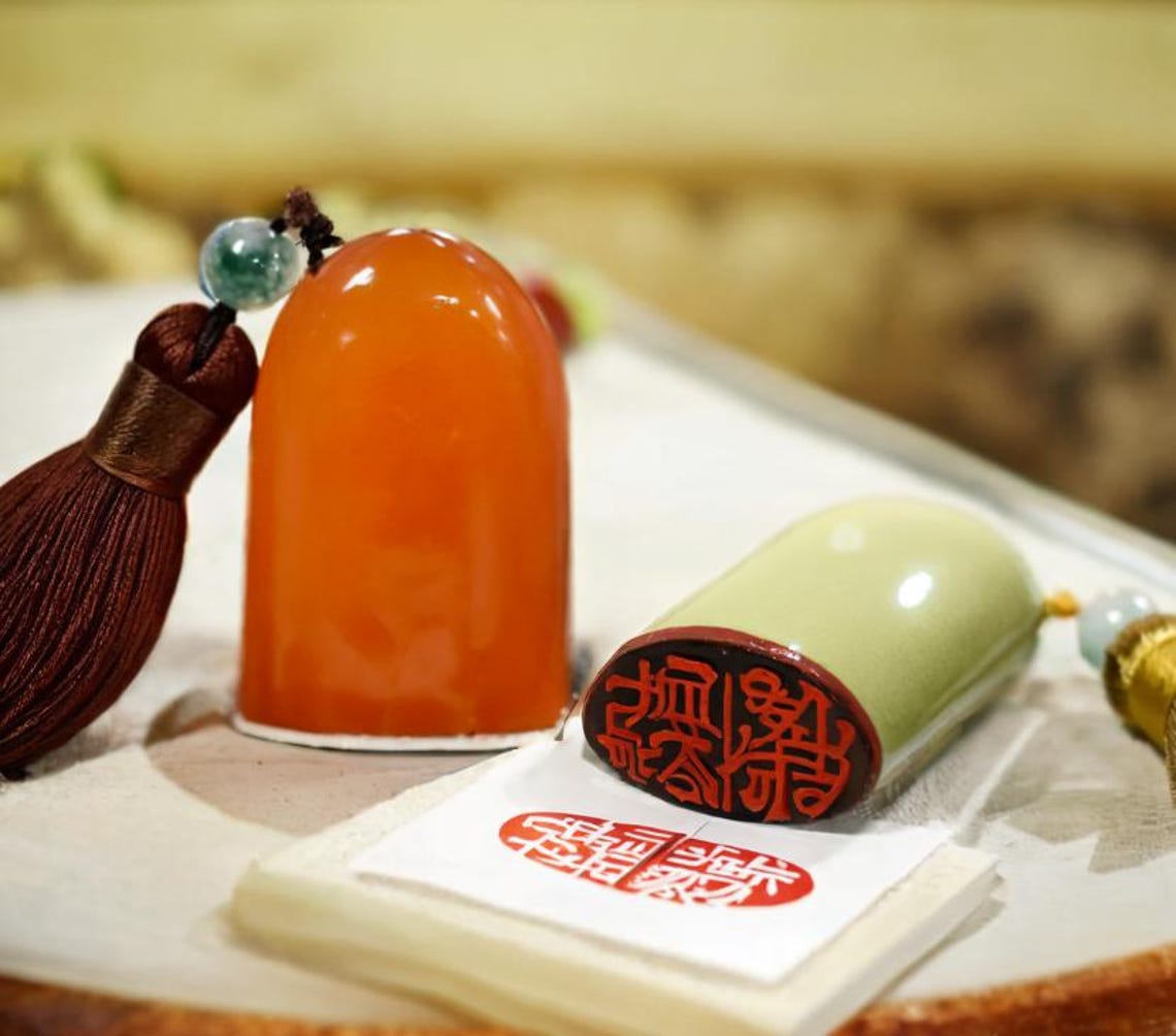 Custom Round Japanese Hanko Chop - Oval Chinese Name Stamp - Japanese ...