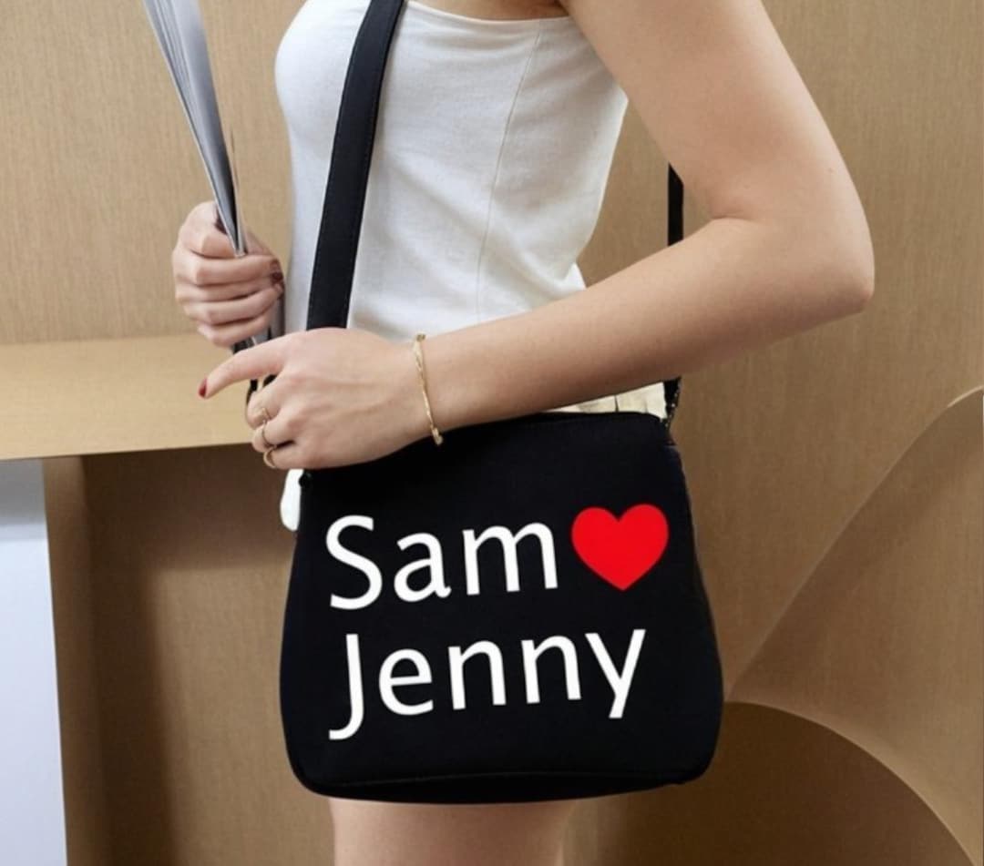 Personalized Shoulder Bag, Custom Handbag, Add Your Photo, Artwork or ...