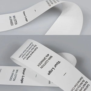 1000 Custom Clothing Labels Washing Instructions Fabric Sew in Sew on ...