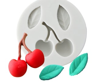 Cherry With Stem Silicone Mold - Etsy