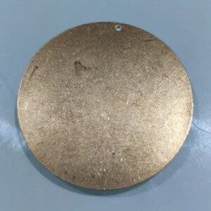 Round Brass Discs With Hole - Metal Stamping Blanks - No Hole Brass ...