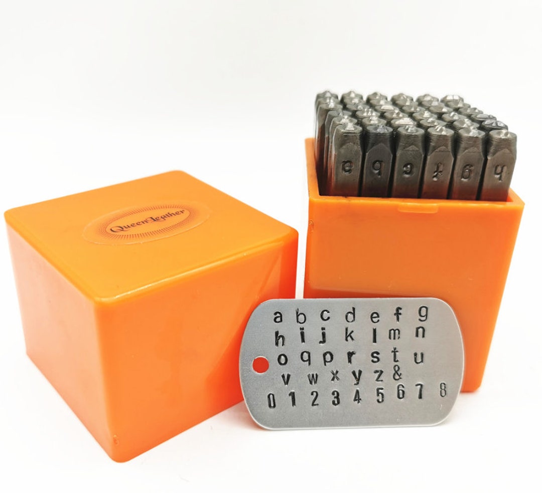 Lowercase Stamp Set - Alphabet Stamp - Letter Number Stamp - Metal ...