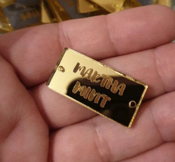 Custom Acrylic Tags for Handmade Items Personalized Labels - Etsy