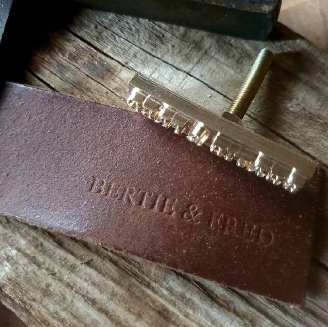 Custom Leather Stamp - Personalized Leather Stamp - Brass Iron Branding ...
